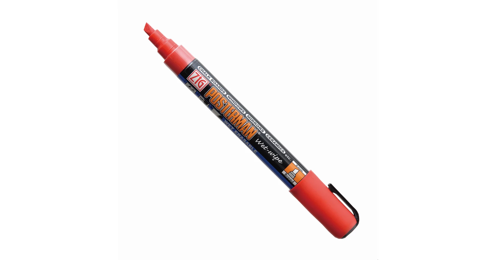 ZIG Sign Posterman Wet-Wipe Broad Red (PMA-550-020) - marker, 6mm ...